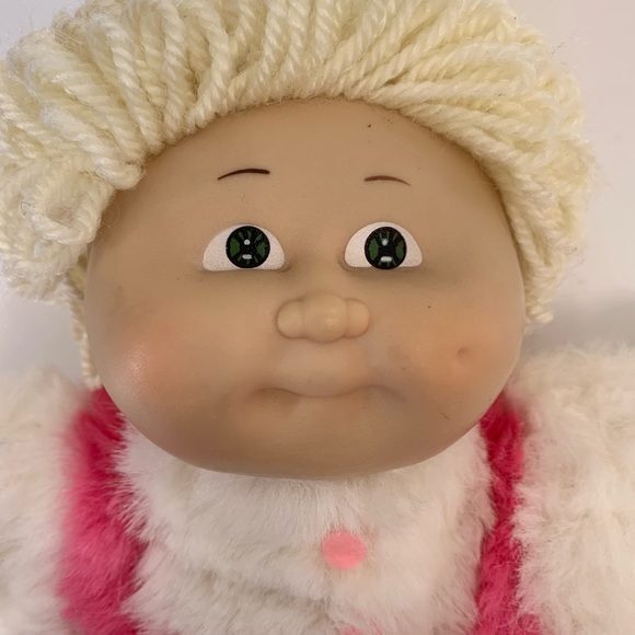Toys | Vintage Cabbage Patch Doll Plush Hand Puppet 11 Inch Blonde Pink ...